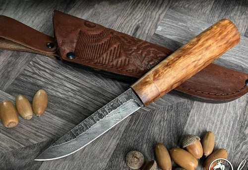 Нож туристический из дамасской стали