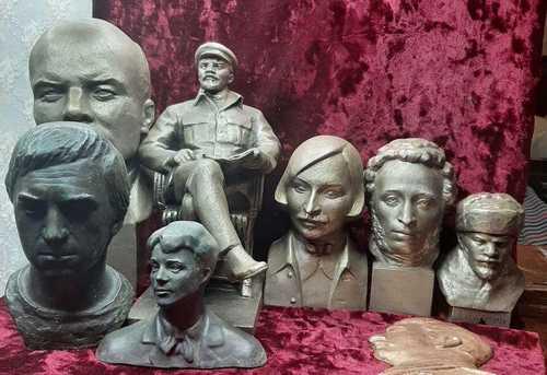 Бюст Ленин, Гоголь, Пушкин, Высоцкий, Сталин