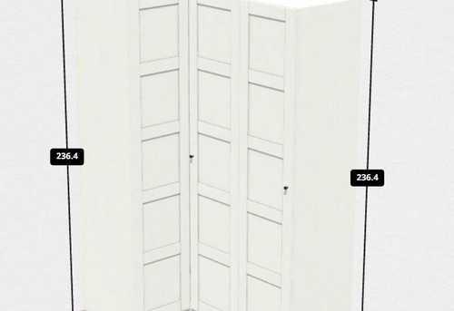 Шкаф IKEA Pax с распашными дверьми Bergsbo угловой