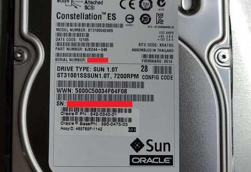 1Tb 7.2K HDD SAS SUN 542-0340-01 oracle LFF