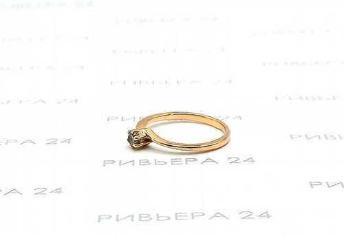 Золотое кольцо с фианитом 585 пробы 1.40 грамм