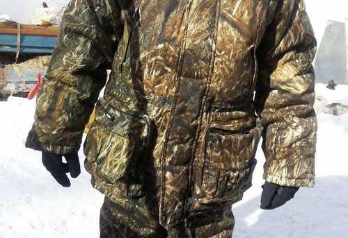 Зимний костюм мужской для охоты и рыбалки трава