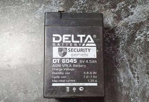 Аккумулятор delta 6045 на 6вольт