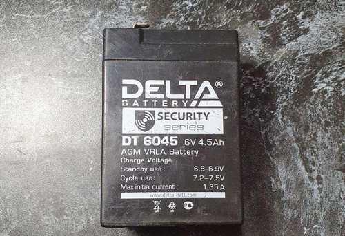 Аккумулятор delta 6045 на 6вольт