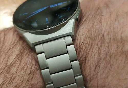 Титановый браслет для Huawei watch gt3 pro, 22 мм