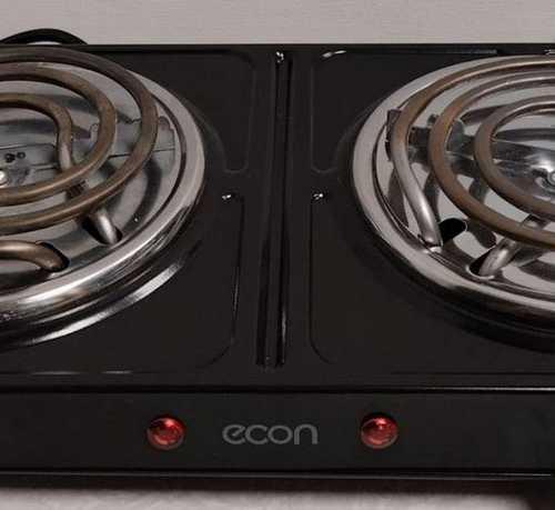 Кухонная плита econ ECO-214HP, 45х25см 2000Вт Черн