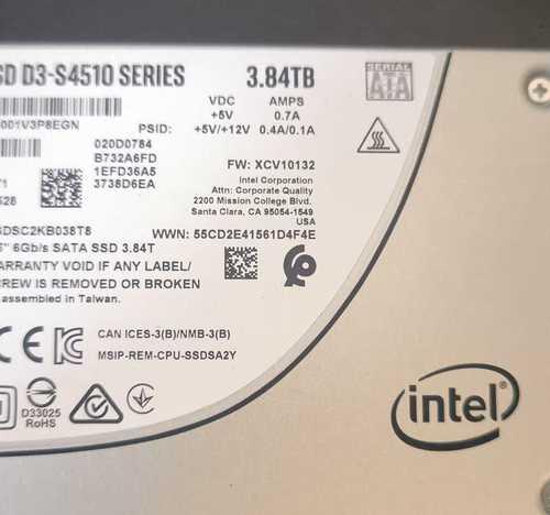 Intel D3-S4510 3,84tb