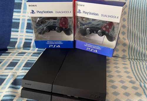 Sony PS4 1Tb + много игр и два новых джойстика