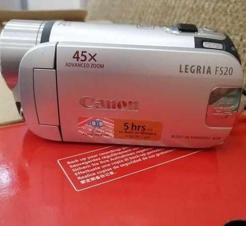 Цифровая видеокамера Canon legria fs 20