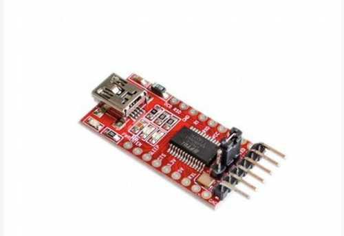 Модуль конвертера miniUSB-TTL FT232RL RED 6pin 5V