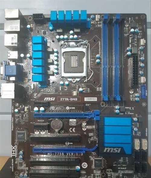 Материнская плата MSI Z77A-G43 Сокет LGA1155