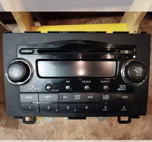 Магнитола оригинальная Honda Crv 3 2008 (дорест)