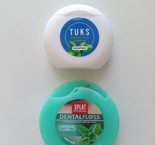 Зубная нить splat dental floss и tuks