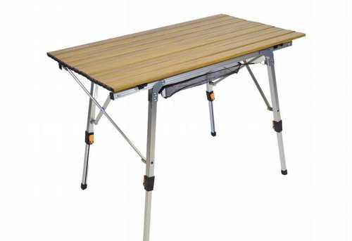 Кемпинговый алюминиевый раскладной стол бамбук