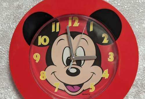 Часы настенные детские с mickey mouse