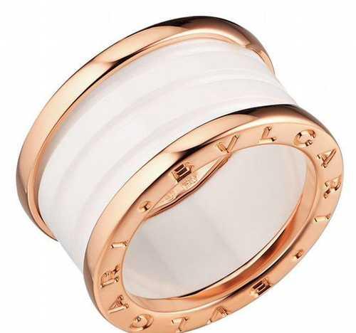 Кольцо Bvlgari B.Zero1 White Ceramic Four-Band 345830