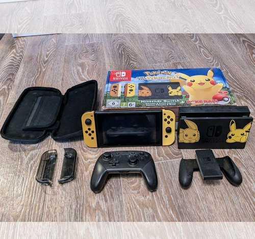 Nintendo switch rev 2 Pikachu Limited 32 гб