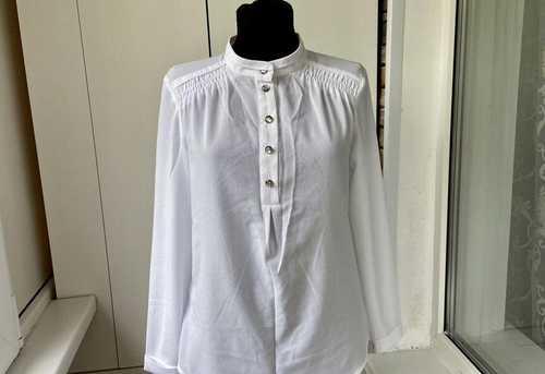 Блузка женская белая 42 44 (рубашка)