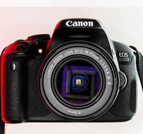 Фотоаппарат Canon 650d kit 7к пробег   коробка