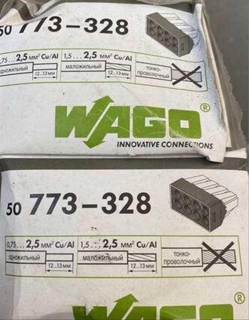 Клеммы wago ваго 773-328