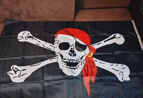 Флаг и 3 гирлянды для пиратской вечеринки