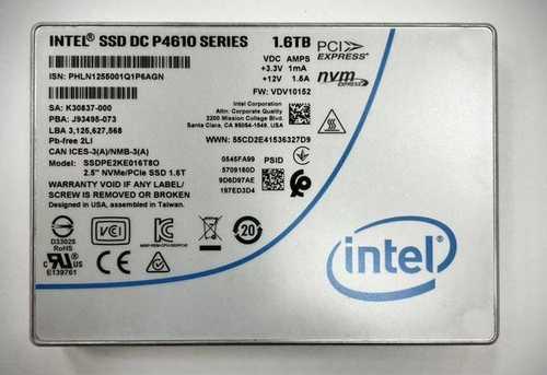 2.5" SSD U.2 NVMe Intel P4610 1.6Tb диск cерверный