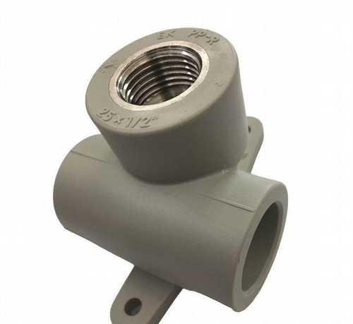 Тройник комбинир. с крепл. пп D25х1/2"х25 вр Ekopl