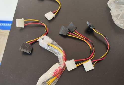 Переходник на райзер и видеокарты SATA molex 6pin