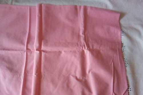 Отрез ткани х/б 4 м, пр-во СССР, розовый цвет