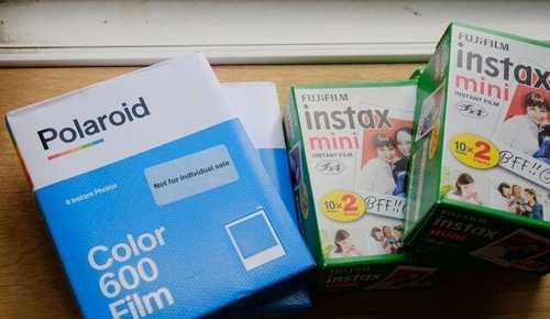 Polaroid Color 600 Film, Fuji Instax Mini