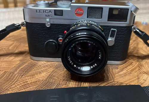 Фотоаппарат пленочный leica m6 с объективом