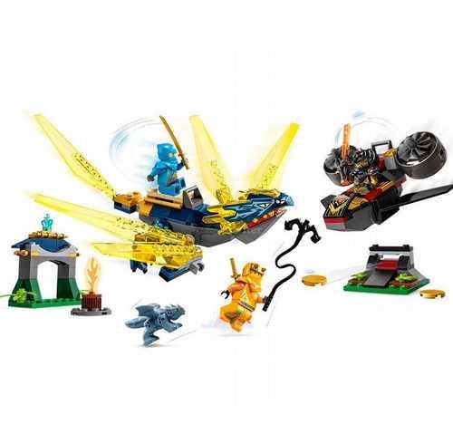 Lego Ninjago 71798 Битва детеныша дракона Нии и Арин