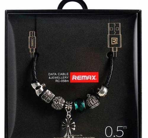 USB кабель remax Jewellery (Micro) RC-058M Чёрный