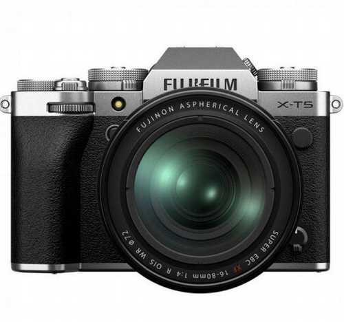 Fujifilm X-T5 Kit 16-80mm f/4 R OIS WR Серебряный