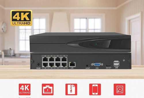 IP видеорегистратор (NVR) 8CH 4K POE