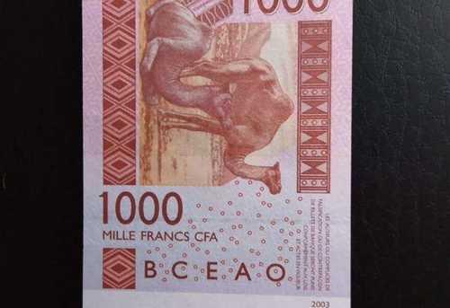 Банкнота Мали, 1000F.Западная Африка. AU
