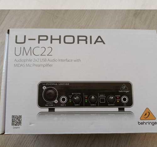 Внешняя звуковая карта behringer umc22