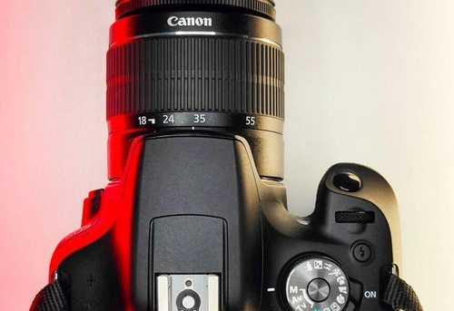 Фотоаппарат Canon 2000d kit 5к пробег + комплект