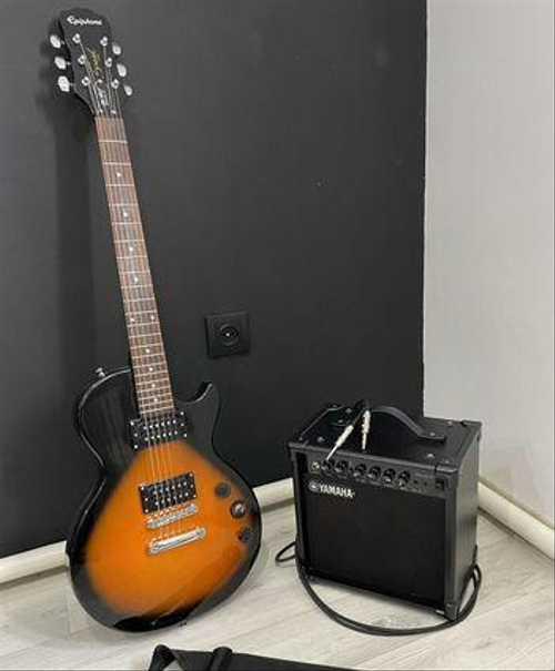 Компелкт Epiphone Les Paul II + Yamaha GA15