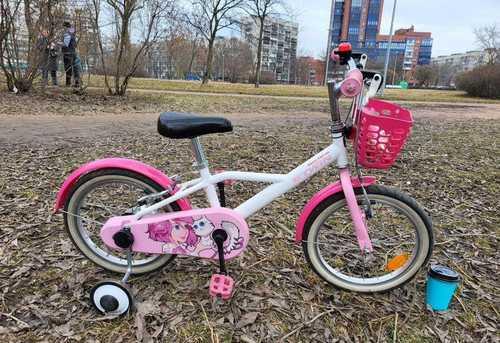 Детский велосипед Btwin 16'' для девочки