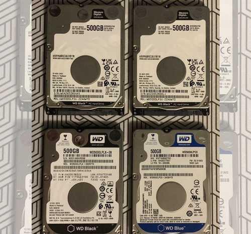 Жесткий диски 2.5 western digital 500gb (4 штуки)