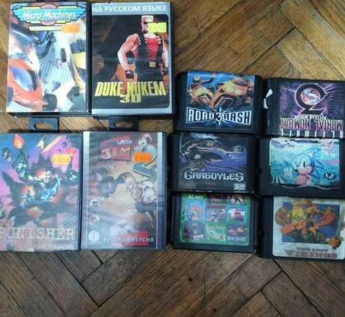 Картриджи для sega 16 bit