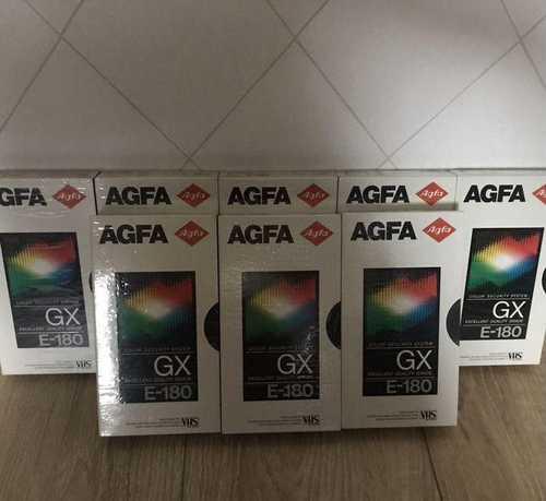 Видеокассеты Agfa E-180 GX запечатанные