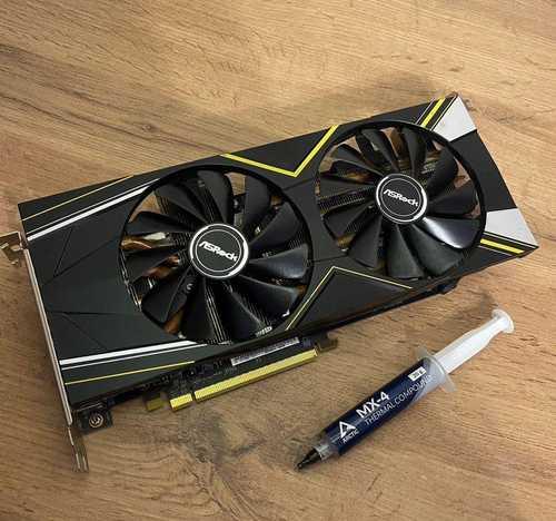 Rx 5700xt OC Asrock 8gb Обслужена Видеокарта