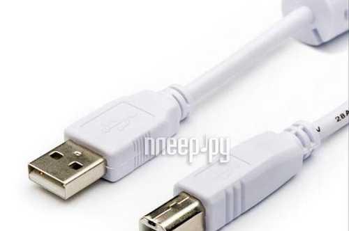 ATcom USB 2.0 AM/BM 1 Ferrite 3m White AT8099