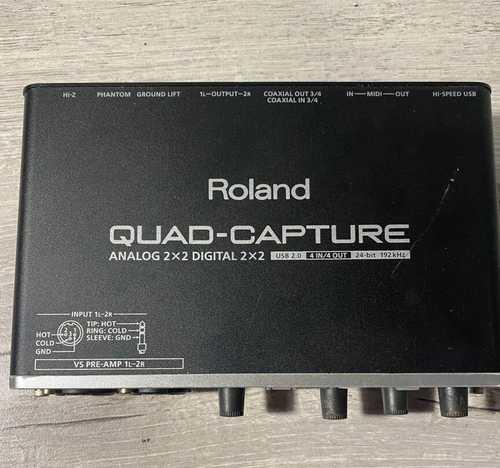 Quad-capture roland USB звуковая карта