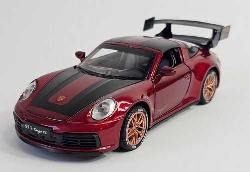 Модель машины Porsche 911 Targa 4S бордовый 1:32