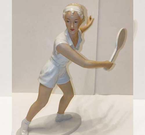 Фарфор статуэтка Tennisspielerin Schaubach-Kunst