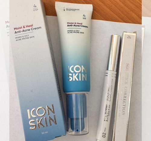 Icon skin moist & heal anti-acne и корректор