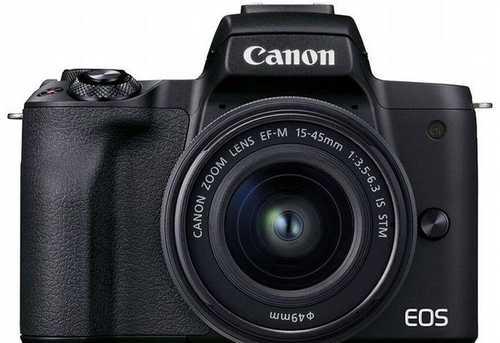 Фотоаппарат Canon EOS M50 Mark II Kit черный 15-45